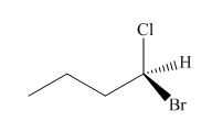 Draw the structure of (S)-1-bromo-1-chlorobutane. | Study.com
