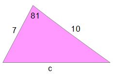 Solving Oblique Triangles Using the Law of Cosines - Lesson | Study.com
