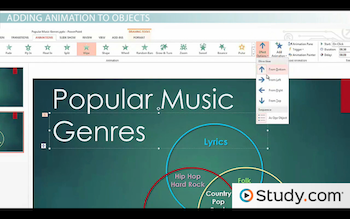 Animating Shapes and Text in Your PowerPoint Slideshow - Lesson | Study.com