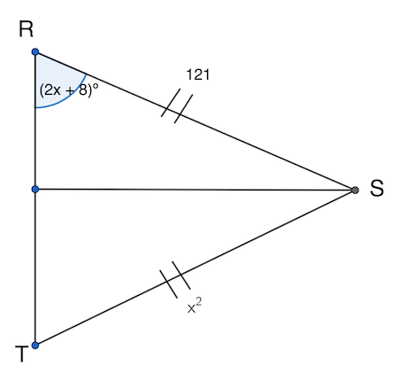 Using the Congruency of an Isosceles Triangle to Solve for Angles in ...