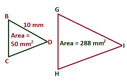 Using the Area of Similar Triangles Theorem to Solve for Side Length ...