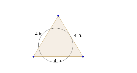 Inscribing a Circle in a Triangle Practice | Geometry Practice Problems ...