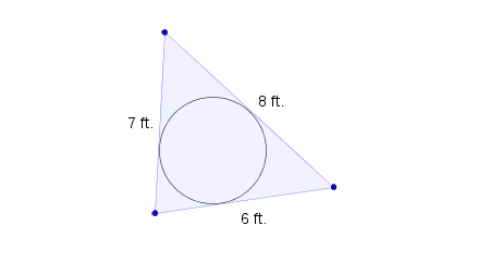 Inscribing a Circle in a Triangle Practice | Geometry Practice Problems ...