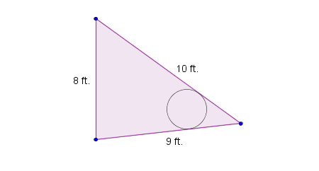 Inscribing a Circle in a Triangle Practice | Geometry Practice Problems ...