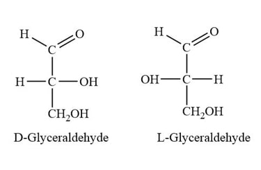 How does L-glyceraldehyde differ from D-glyceraldehyde? | Study.com
