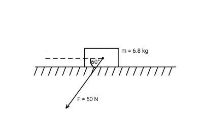 Calculating the Effect of Diagonal Forces on Normal Force Practice ...