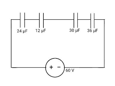 Determining the Total Charge Stored in a System of Capacitors in Series ...