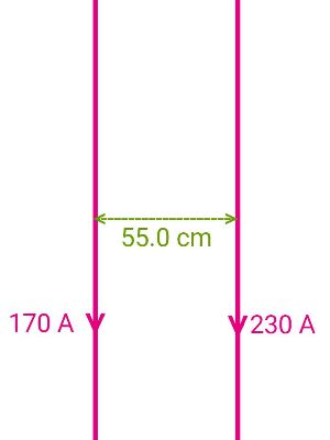 Determining the Magnitude of Force between Two Long, Current-Carrying ...
