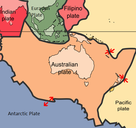 Which plates border the Indo-Australian Plate? | Study.com