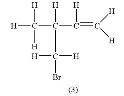 Draw the structures of the six bromoalkenes with the molecular formula ...