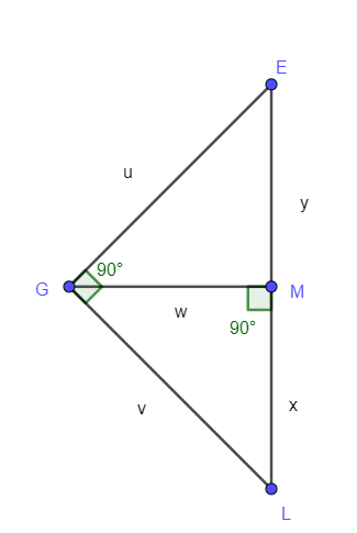 Identifying Similar Right Triangles that Overlap Practice | Geometry ...