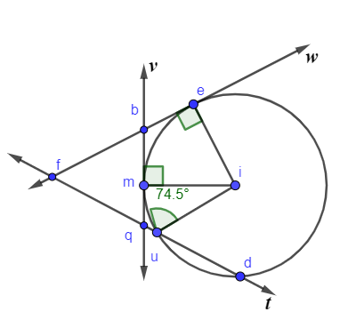 Determining If a Line is Tangent Given a Drawing with Angles Practice ...