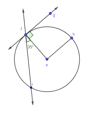 Determining If a Line is Tangent Given a Drawing with Angles Practice ...