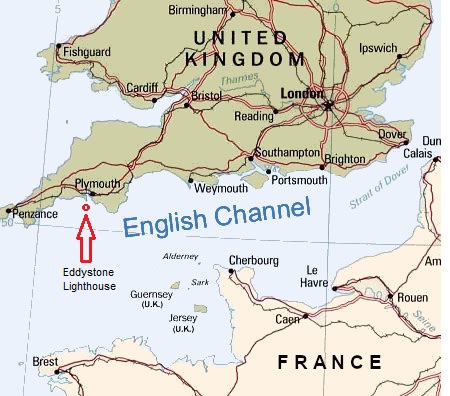 Eddystone Lighthouse Location, History & Specifications | Study.com