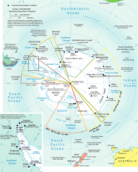 Antarctic Research Stations Map