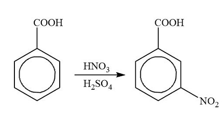 A student performed the nitration of Benzoic Acid. She/he started with ...