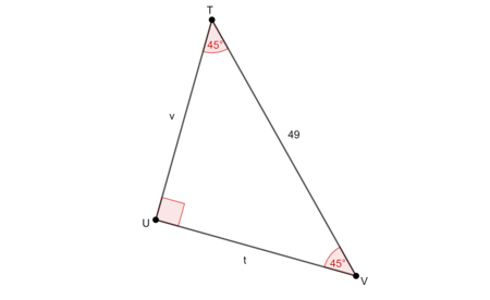 Using the 45-45-90 Triangle to Find Side Lengths Practice | Geometry ...