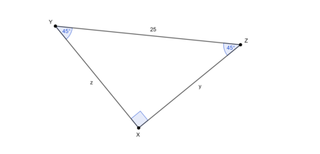Using the 45-45-90 Triangle to Find Side Lengths Practice | Geometry ...