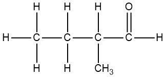 Draw the structure of 2-methylbutanal. | Study.com