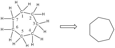 Draw the structure of cycloheptane. | Study.com