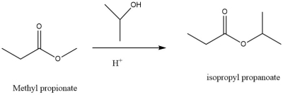 What reagent would you use to convert methyl propionate into isopropyl ...