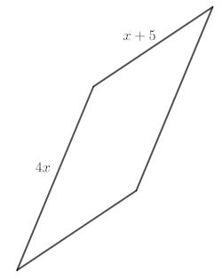 How to Find Side Lengths of a Parallelogram where Side Lengths Include ...