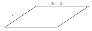 How to Find Side Lengths of a Parallelogram where Side Lengths Include ...