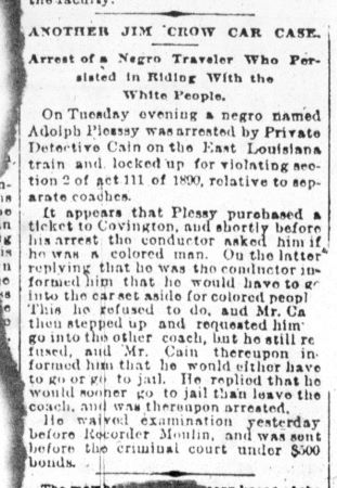 Louisiana Separate Car Act of 1890 | Origin, Purpose & Removal | Study.com