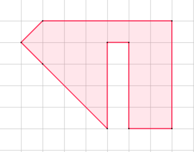 Finding the Area of a Composite Figure on a Grid Practice | Geometry ...
