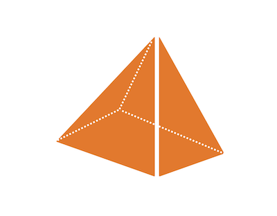 Rectangular Pyramid Cross Section Identifying Horizontal & Vertical