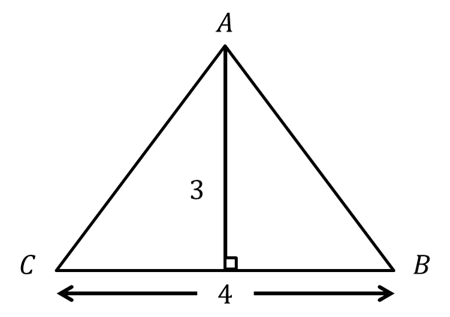 Solving for Values in an Isosceles Triangle Using the Pythagorean ...