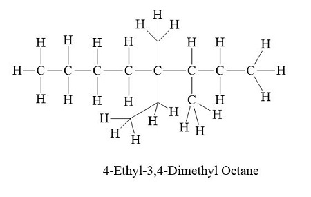 Draw structural formulas for the following substances: a) 4-ethyle-3,4 ...