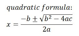 Quadratic Formula Explanation Examples