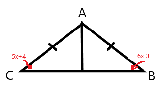 Using the Congruency of an Isosceles Triangle to Solve for Angles in ...