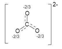 Construct an electron-dot diagram for carbonate ion. Draw structural ...