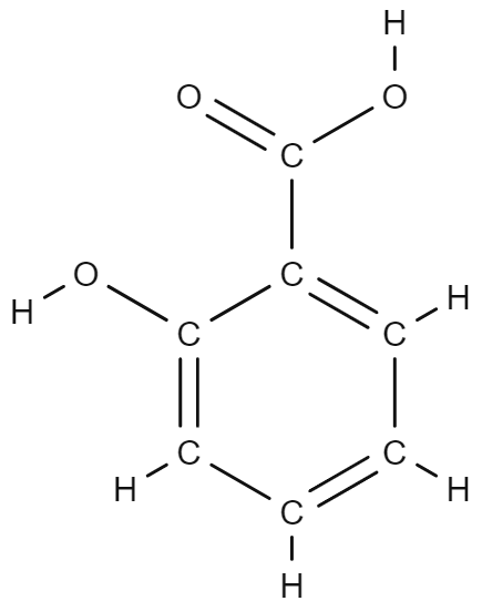 Write the formula for salicylic acid and draw its structure. | Study.com