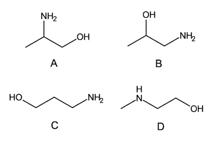 What is the chemical class (functional group) of C3H9NO? | Study.com