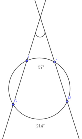 Measuring Angles of Intersecting Secants & Tangents Practice | Geometry ...