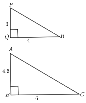 Finding Angle Measures & Side Ratios to Determine if Two Triangles are ...