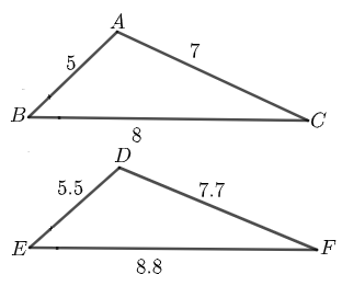 Finding Angle Measures & Side Ratios to Determine if Two Triangles are ...