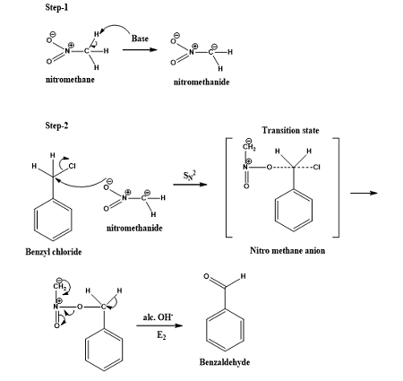 Benzyl chloride can be converted into benzaldehyde by treatment with ...