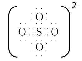 What is the Lewis structure for SO4 2-? | Study.com