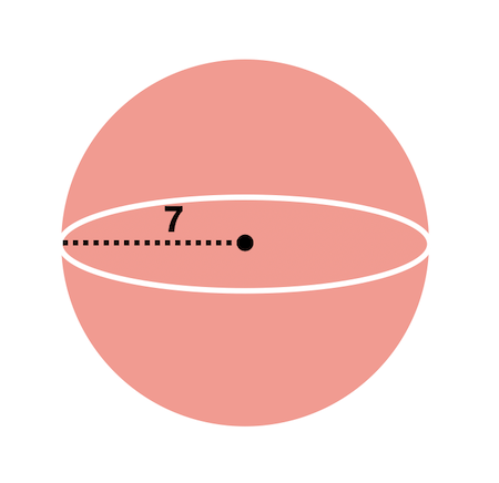 Finding the Surface Area of a Sphere Practice | Geometry Practice ...