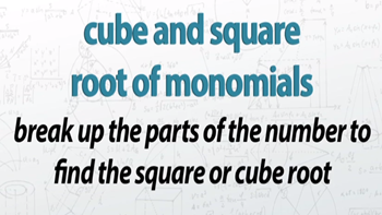 Square & Cube Roots of Monomials - Lesson | Study.com
