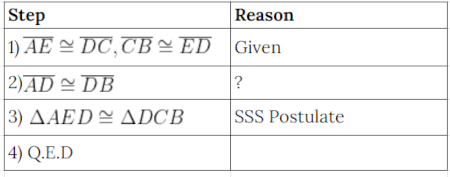 Completing Proofs Involving Congruent Triangles Using SSS Practice ...