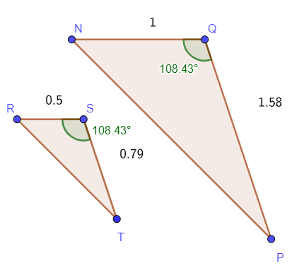 Finding Angle Measures & Side Ratios to Determine if Two Triangles are ...
