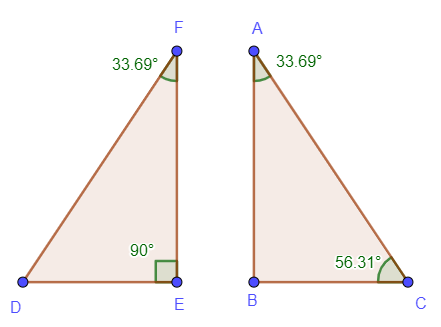 Finding Angle Measures & Side Ratios to Determine if Two Triangles are ...