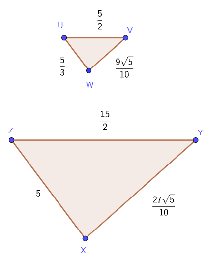 Finding Angle Measures & Side Ratios to Determine if Two Triangles are ...