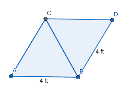 Solving Word Problem Involving Congruent Triangles Practice | Geometry ...