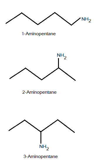 Draw the structures of the three primaries (1 ) amines with molecular ...